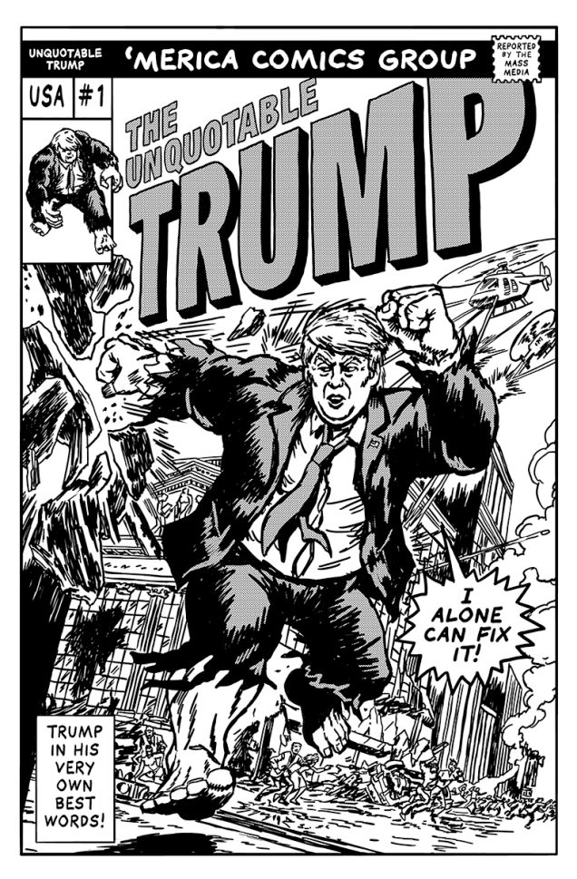 Donald Trump quotes - as a comic book supervillan