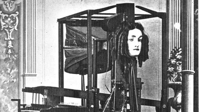 Euphonia - The Victorian robotic talking head with ringlets
